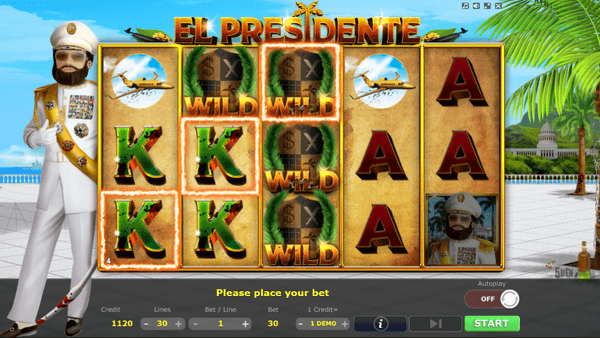 El Presidente (Five Men Games) Slot Review + Free Demo 2025 🎰