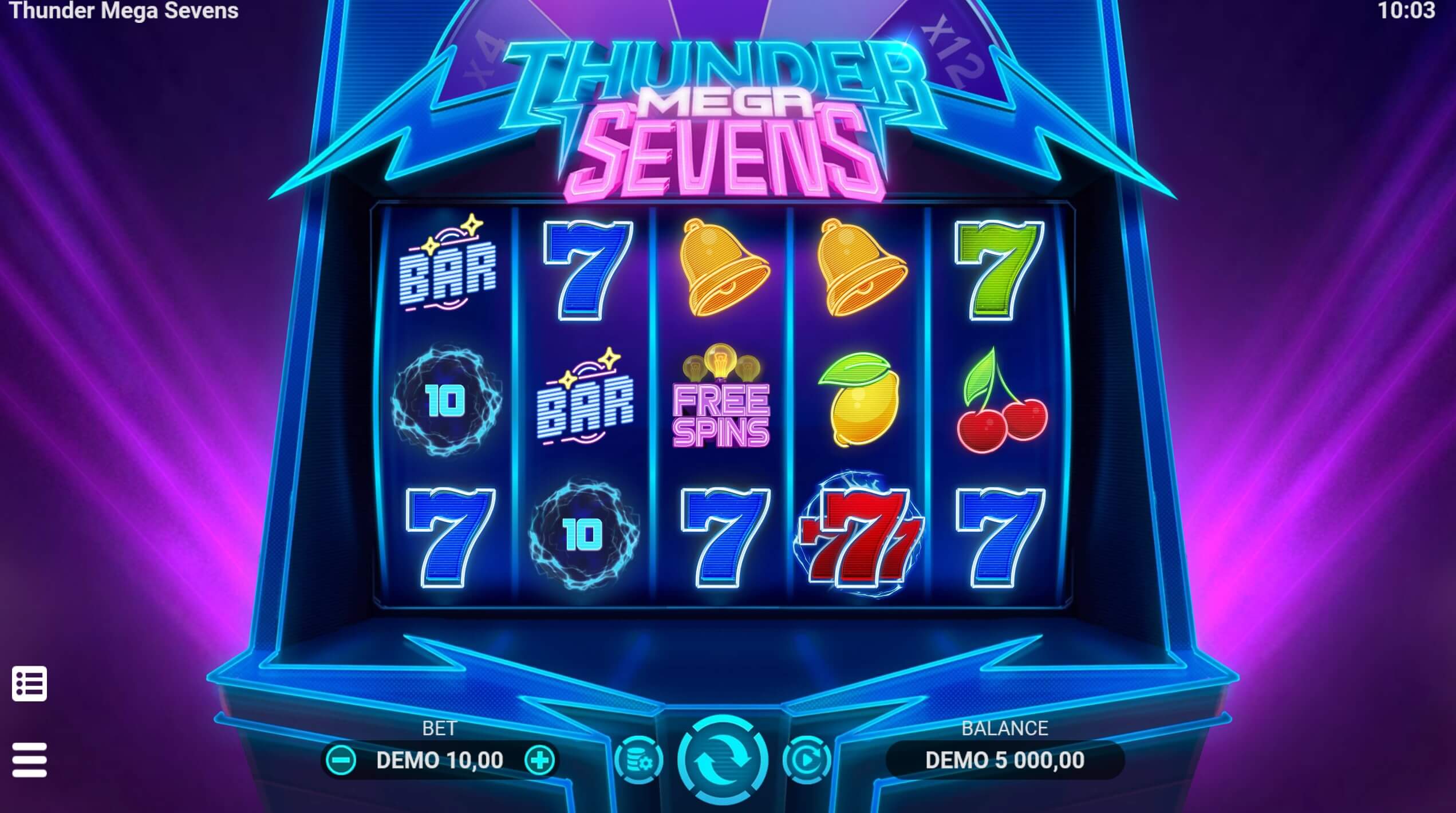 Thunder Mega Sevens (Evoplay) Slot Review + Free Demo 2025 🎰